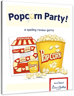 Popcorn Party Spelling Game