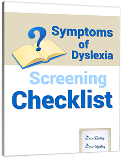 Symptoms of Dyslexia Screening Checklist